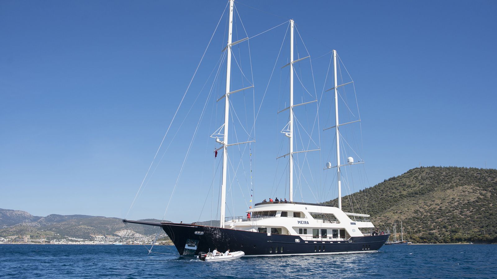 50m motorsailer Meira launched by Neta Marine